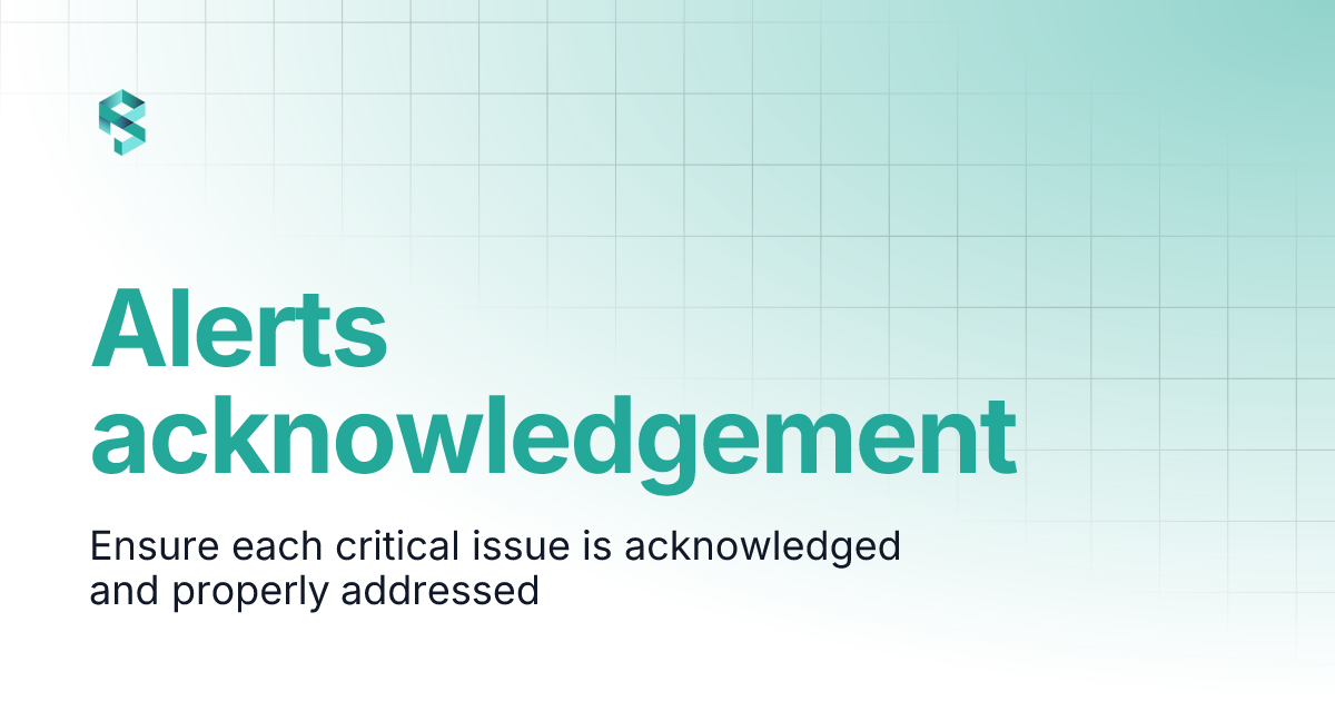Alerts acknowledgement | PerfectScale