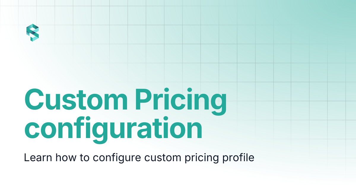 Custom Pricing configuration | PerfectScale
